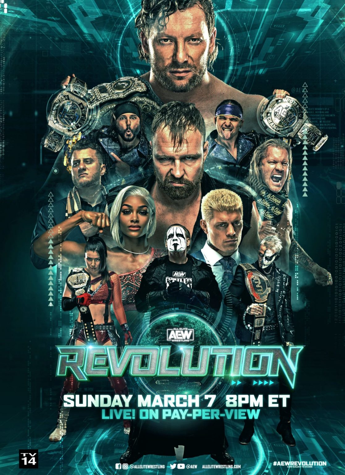 AEW: Rivelato il bellissimo poster di Revolution 2021 *FOTO* | Spazio ...